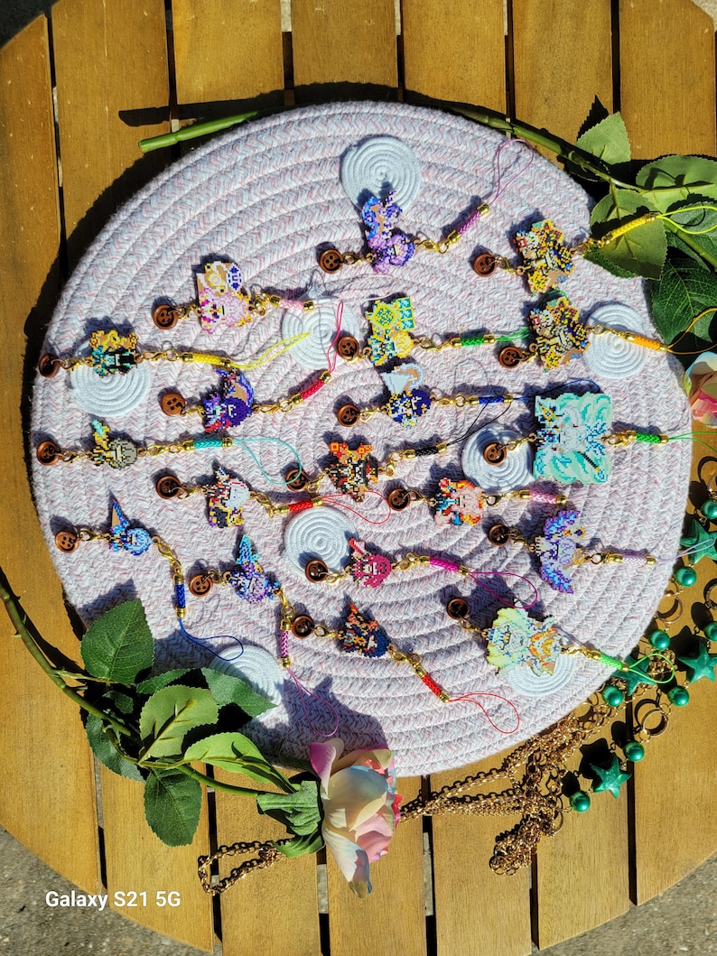 HSR Miniature Natural Wooden Pixel Art Charms (pick Any 2 for 25 Deal ...