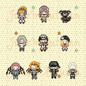 World Ends With You, Twewy Inspired Perler neku Sakuraba, Shiki Misaki ...