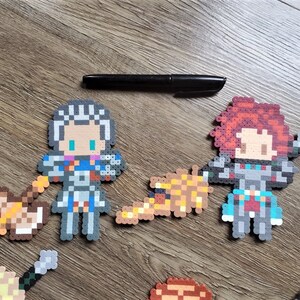 FE3H Blue Lions Timeskip Perlers (dedue, Sylvain, Felix, Ingrid ...