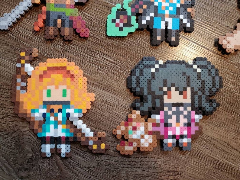 Toa Inspired Perlers (luke Fon Fabre, Tear Grants, Guy Cecil, Jade ...