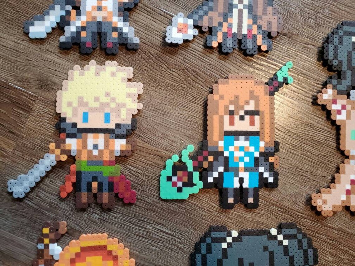 Toa Inspired Perlers (luke Fon Fabre, Tear Grants, Guy Cecil, Jade ...