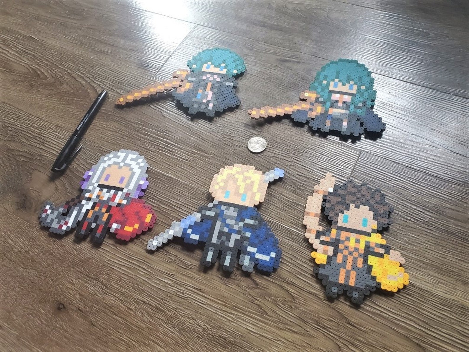 FE3H Avatar and Lords Inspired Perlers (male Byleth, Female Byleth ...