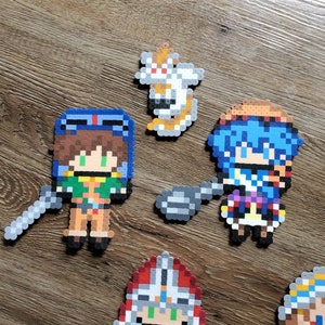 Lunar SS Inspired Perlers (alex Noa, Dragonmaster, Nall, Luna Noa, Nash ...
