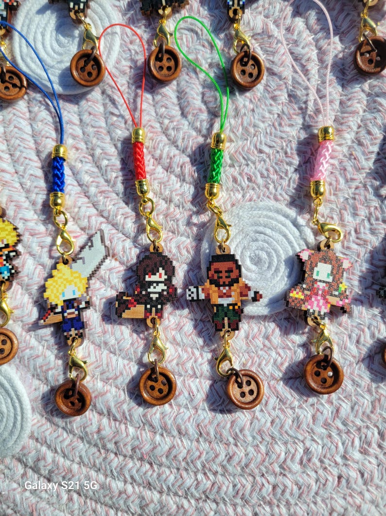 JRPG Miniature Natural Wooden Pixel Art Charms (pick Any 2 for 25 Deal ...