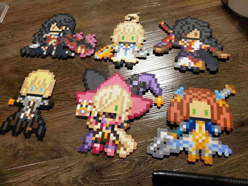 Tob Main Party Inspired Perlers (velvet, Laphicet, Rokurou, Eizen ...