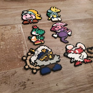 TTYD Perler Partners (goombella, Koops, Flurrie, Yoshi Kid, Vivian ...