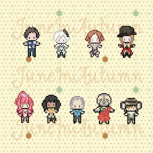 Zero Escape Virtue's Last Reward (VLR) Inspired Perlers (sigma, Phi ...