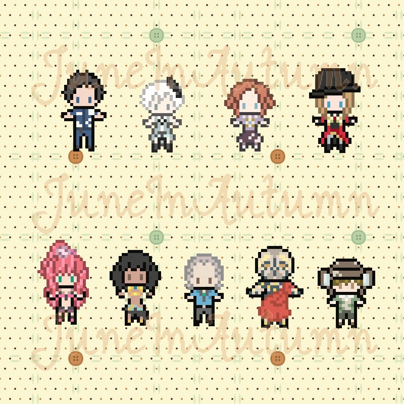 Zero Escape Virtue's Last Reward (VLR) Inspired Perlers (sigma, Phi ...