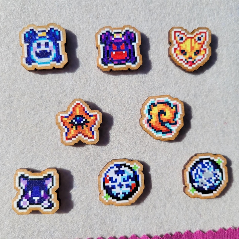 Pixel Art Pins - Etsy
