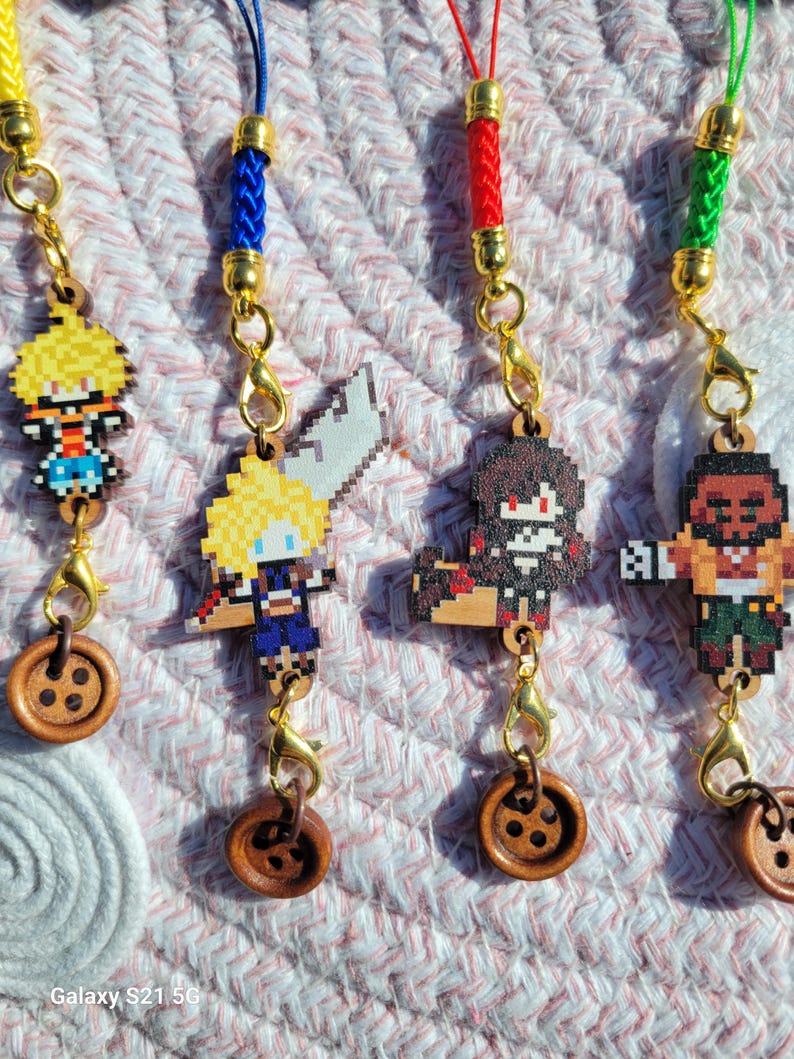 JRPG Miniature Natural Wooden Pixel Art Charms (pick Any 2 for 25 Deal ...