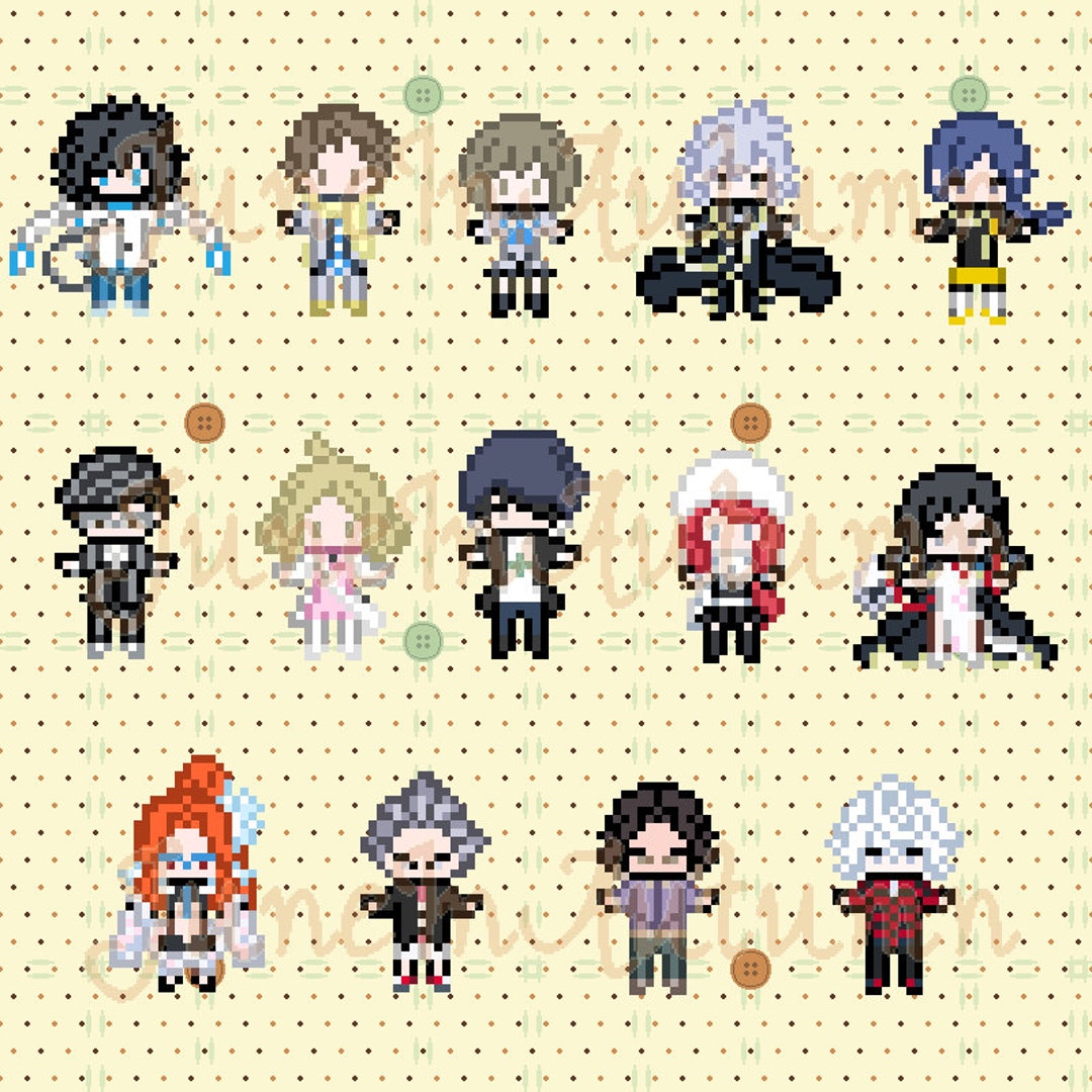 SMT Devil Survivor 2 Inspired Perlers (mc,daichi,io,yamato,makoto ...
