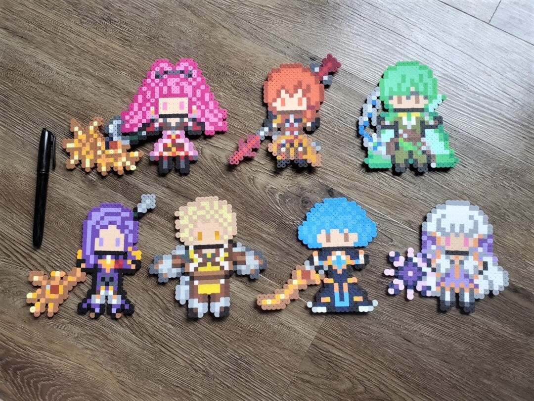 FE3H Golden Deer Timeskip Perlers (hilda, Leonie, Ignatz, Lorenz ...
