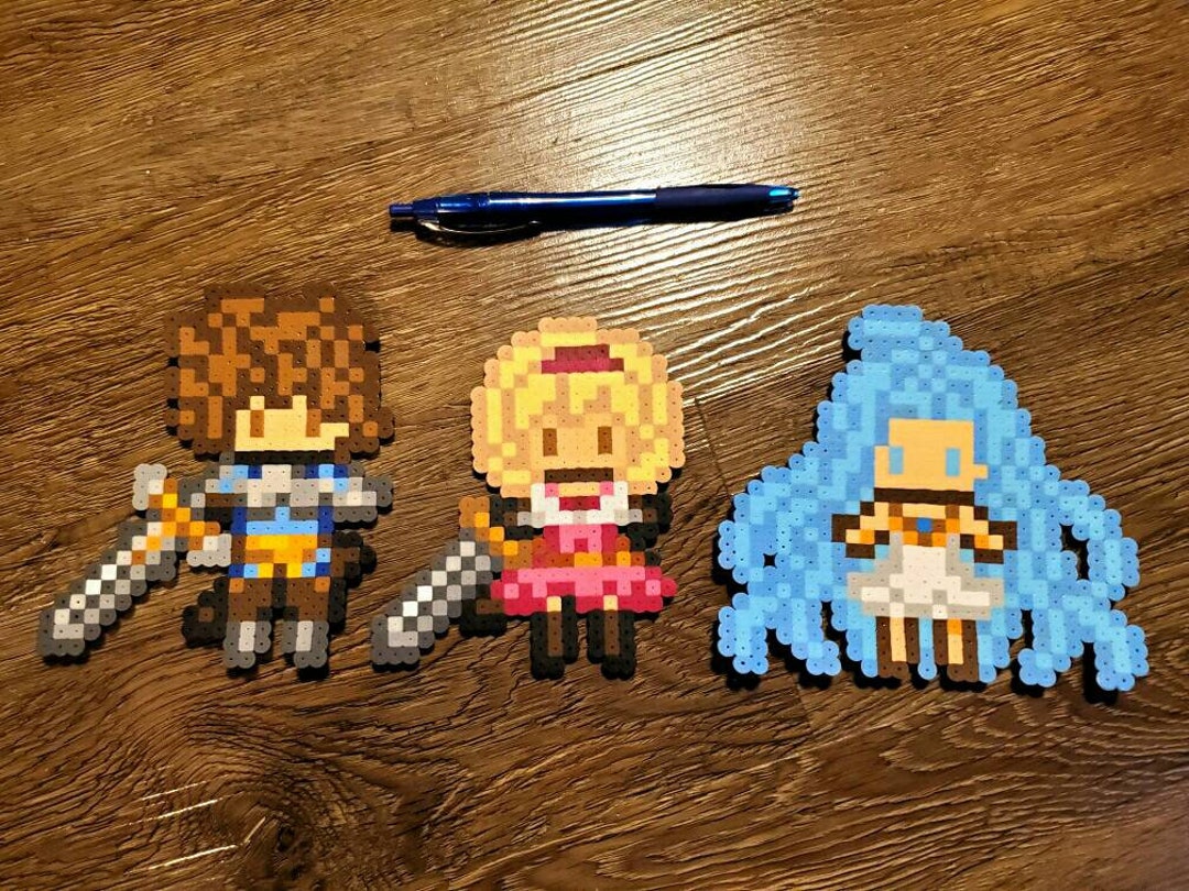 GBF Player Characters and Lyria Inspired Perlers (gran, Djeeta, Lyria ...