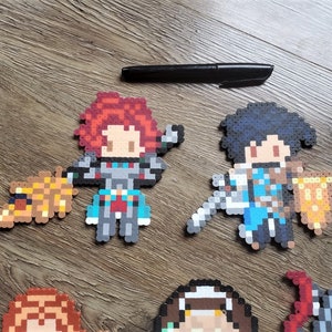 FE3H Blue Lions Timeskip Perlers (dedue, Sylvain, Felix, Ingrid ...