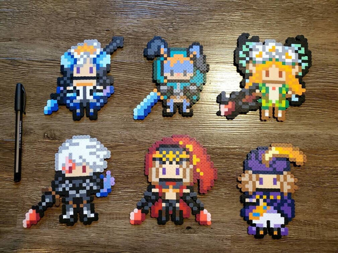 Odin Sphere Inspired Perlers (gwendolyn, Cornelius, Mercedes, Oswald ...