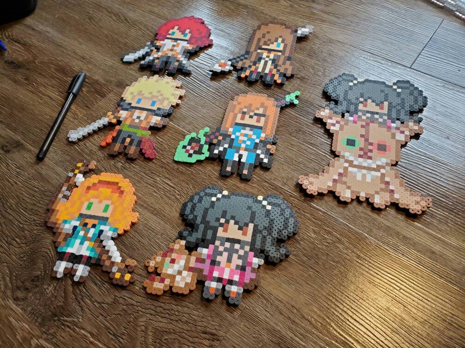 Toa Inspired Perlers (luke Fon Fabre, Tear Grants, Guy Cecil, Jade ...