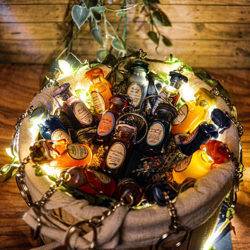 Keyring Potion Bottle - Etsy