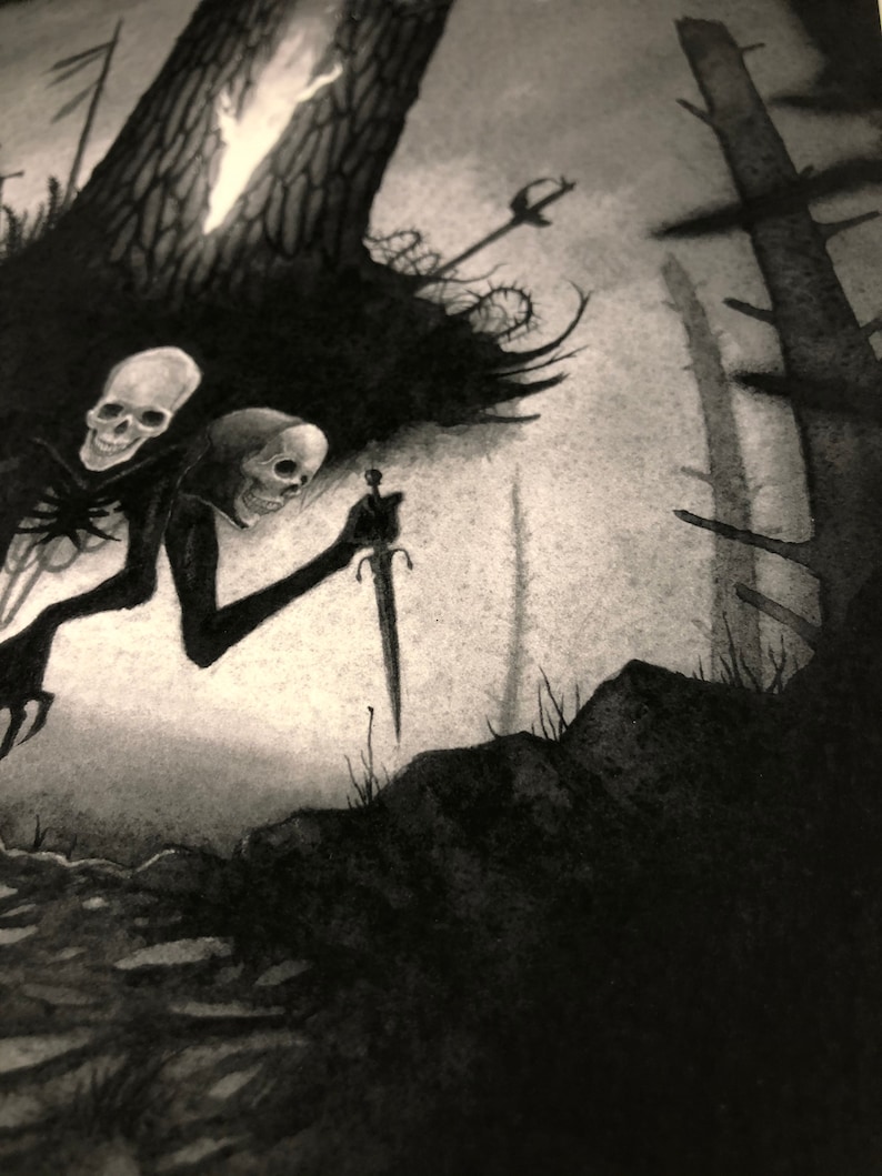 The Culling Dark Art Print Watercolor - Etsy