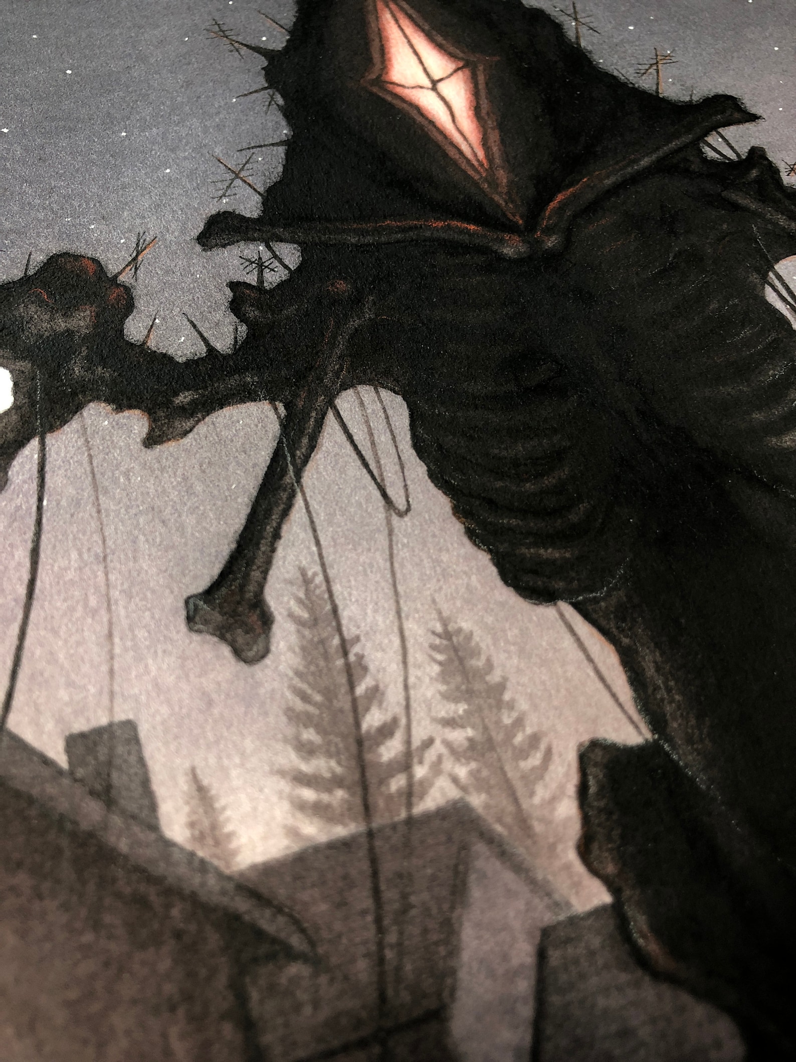 Nightmare original Painting Fine Art Watercolor | Etsy