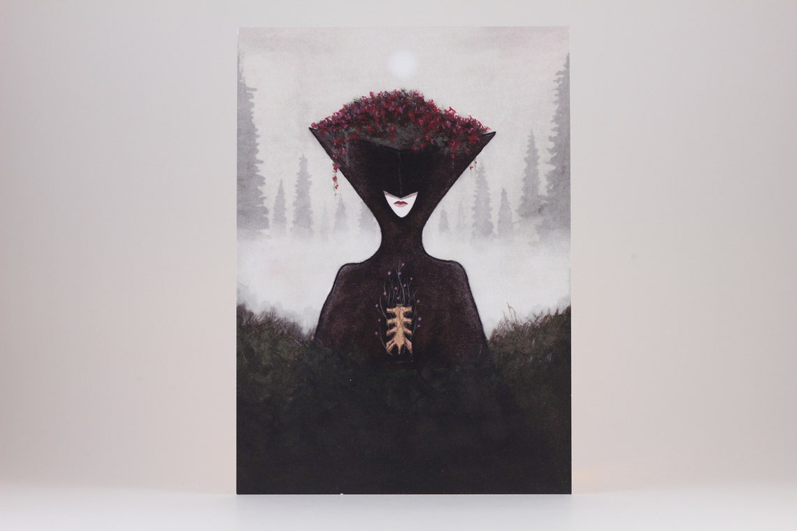 Beguile Dark Art Print Watercolor - Etsy