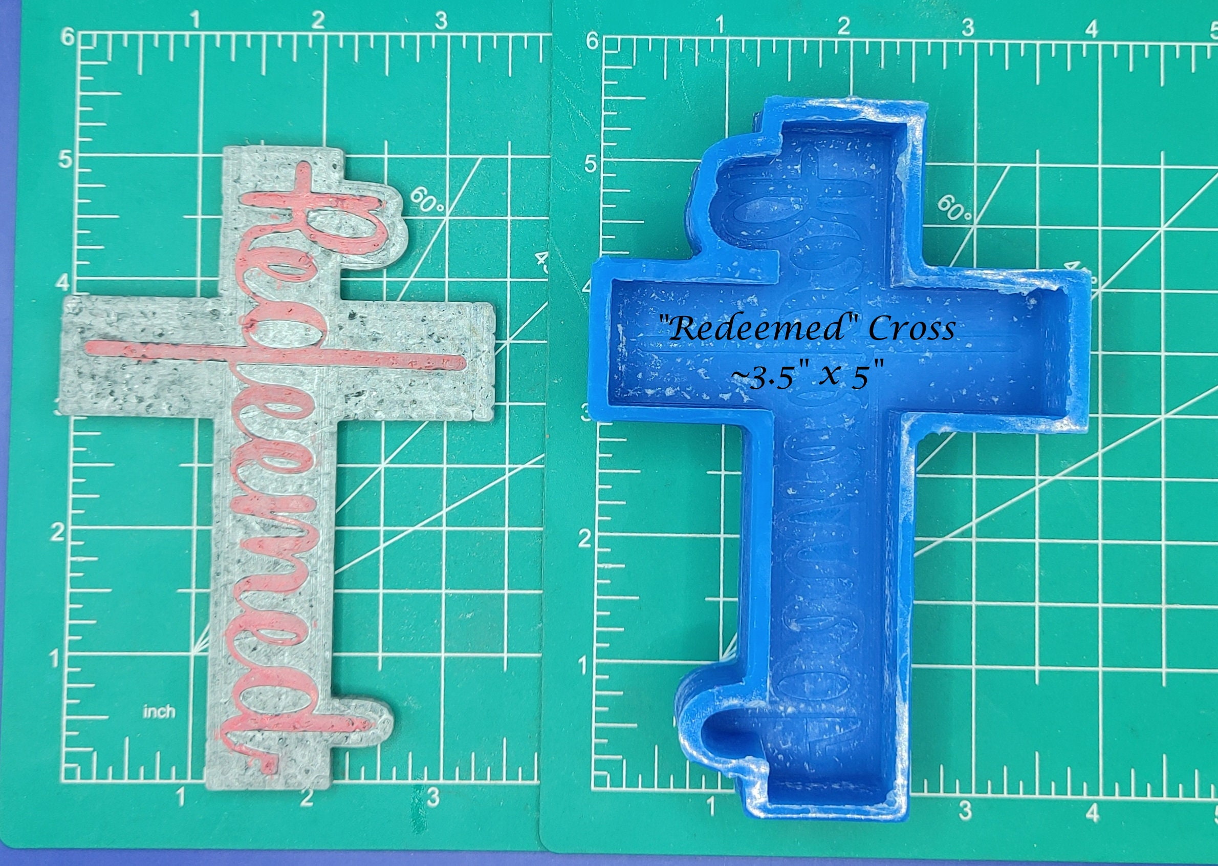 Redeemed Cross Silicone Freshie Mold - Silicone Mold - Freshie Mold ...