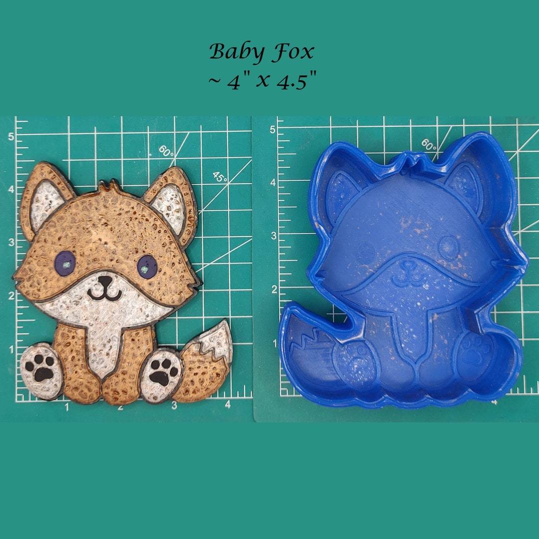 Baby Fox Silicone Freshie Mold - Silicone Mold - Car Freshie Mold ...