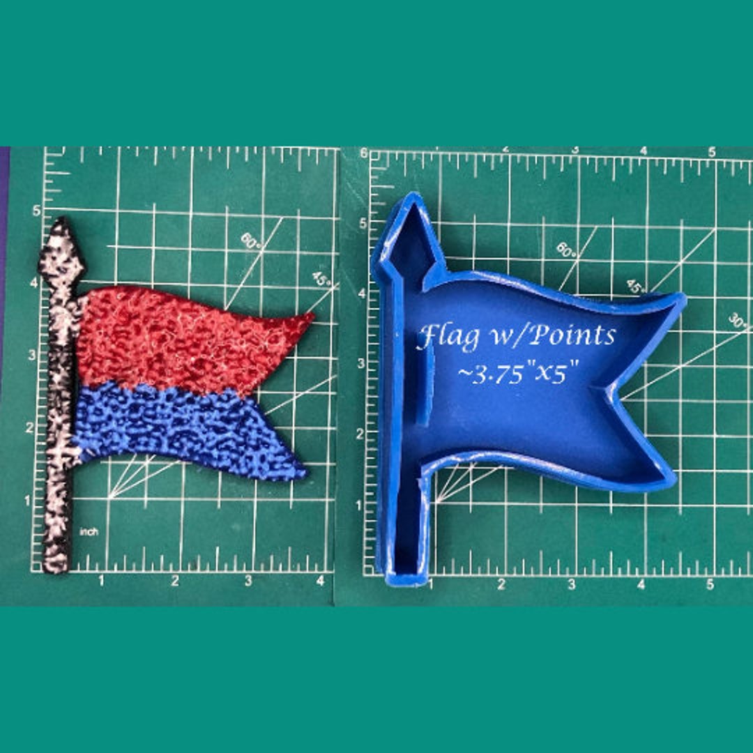 Flag With Points Silicone Freshie Mold - Etsy