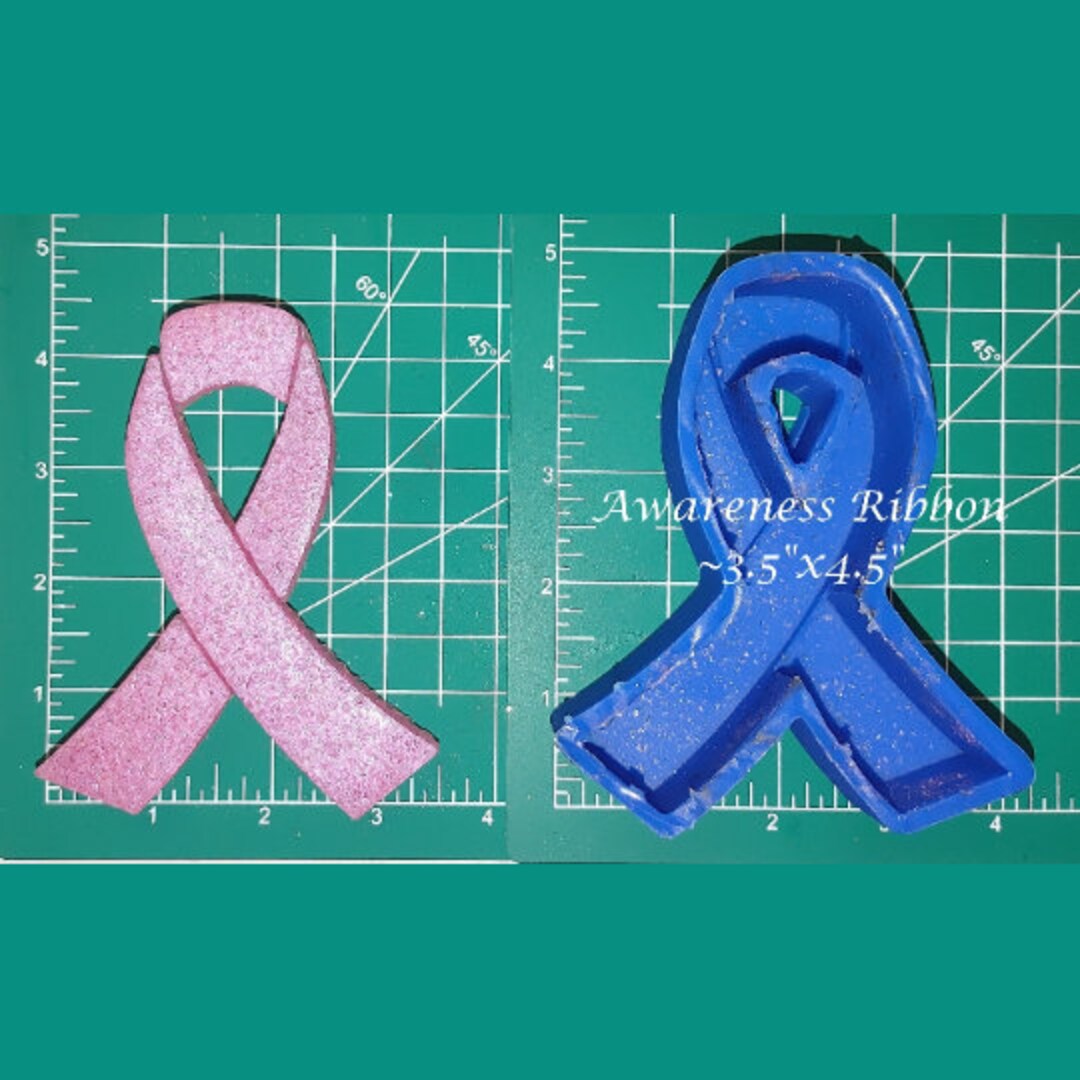 Awareness Ribbon Silicone Freshie Mold - Silicone Mold - Freshie Mold ...