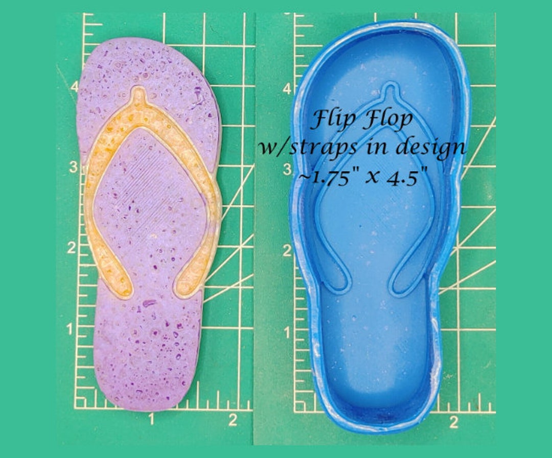 Flip Flop Silicone Freshie Mold - Silicone Mold - Freshie Mold - Resin ...