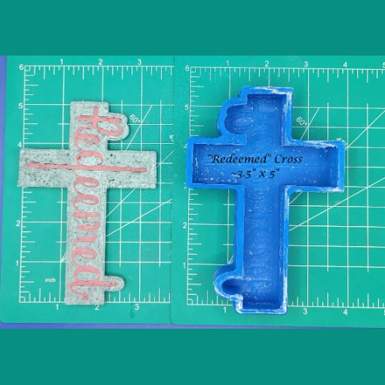 Redeemed Cross Silicone Freshie Mold - Silicone Mold - Freshie Mold ...