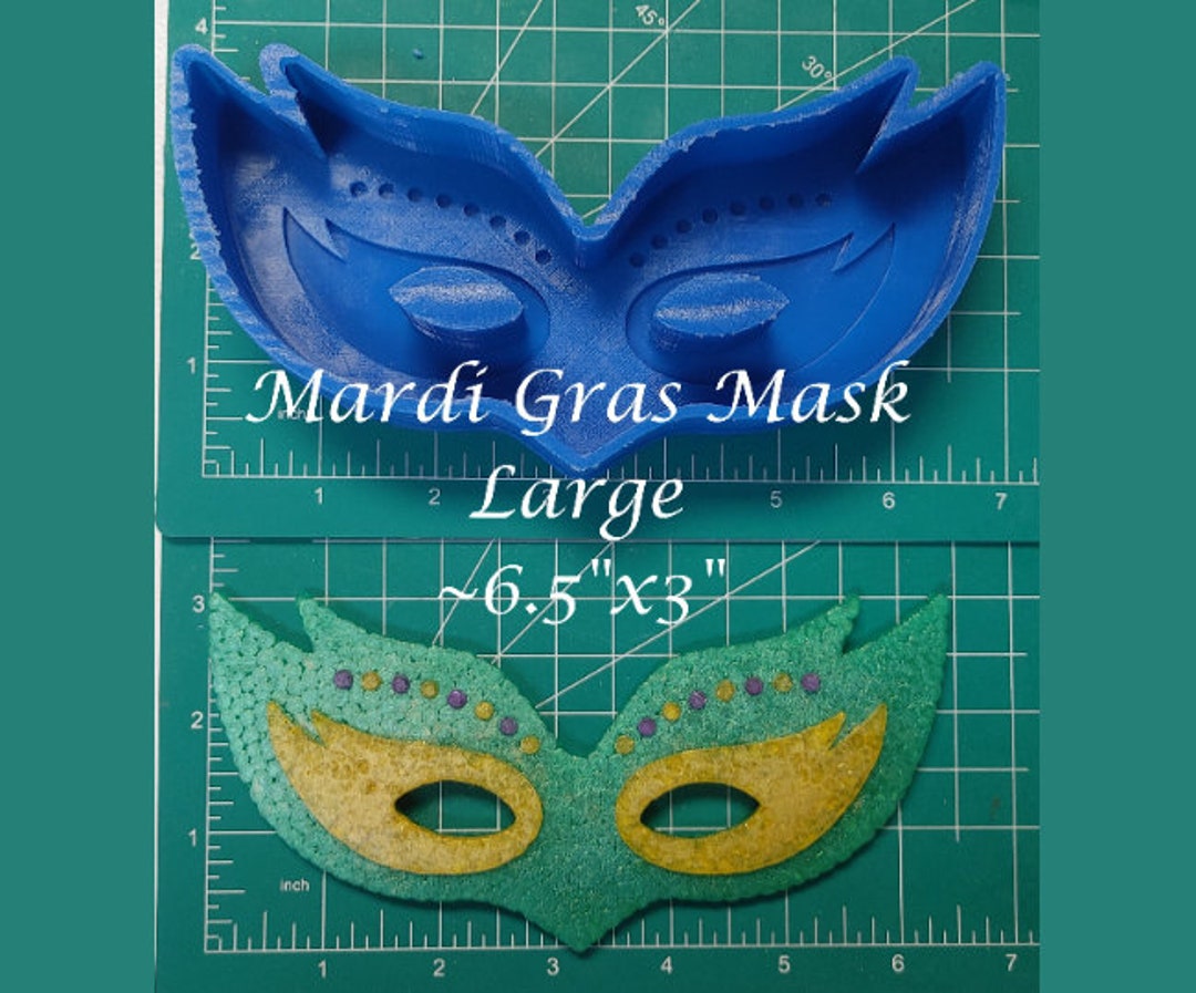 Mardi Gras Mask Silicone Freshie Mold - Silicone Mold - Car Freshie ...