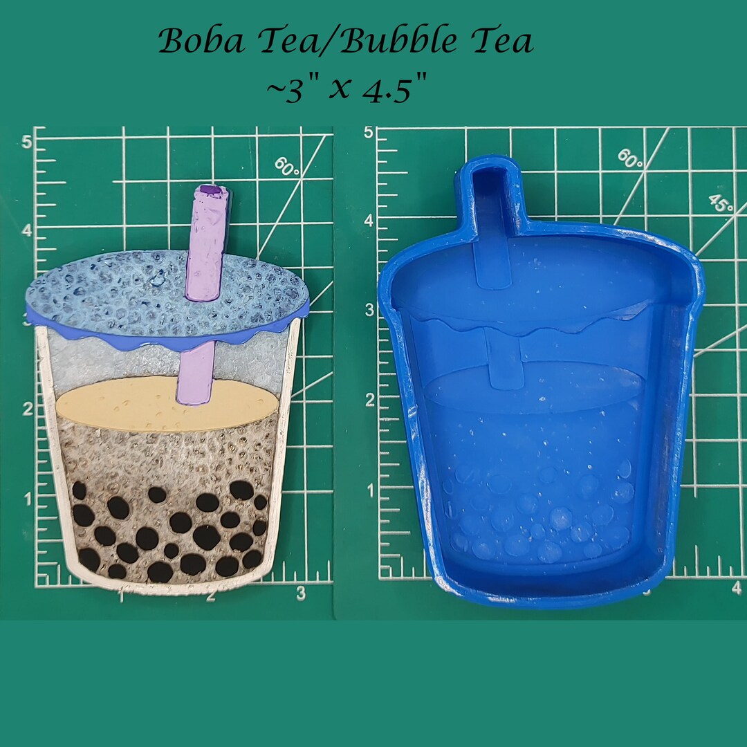 Boba Tea or Bubble Tea Silicone Freshie Mold - Silicone Mold - Car ...