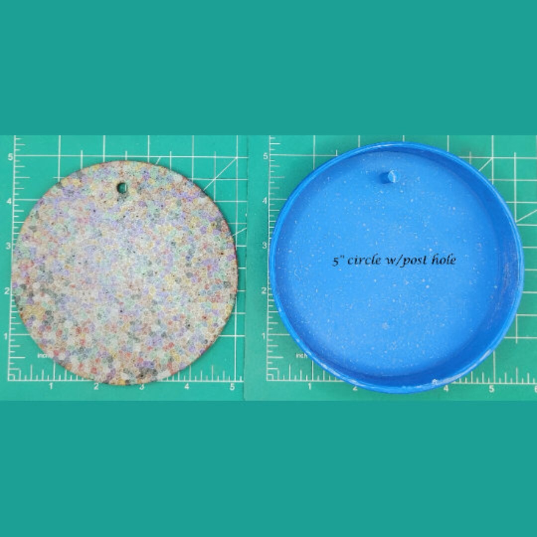 5" Circle Tray Freshie Mold - 5" Round Mold - Silicone Mold ...