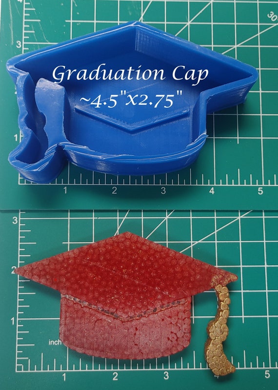Graduation Cap and Inserts Silicone Freshie Mold - Etsy