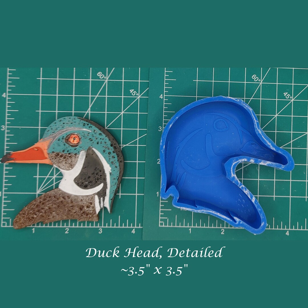 Mallard Duck Head Silicone Freshie Mold Silicone Mold Car Freshie Mold ...