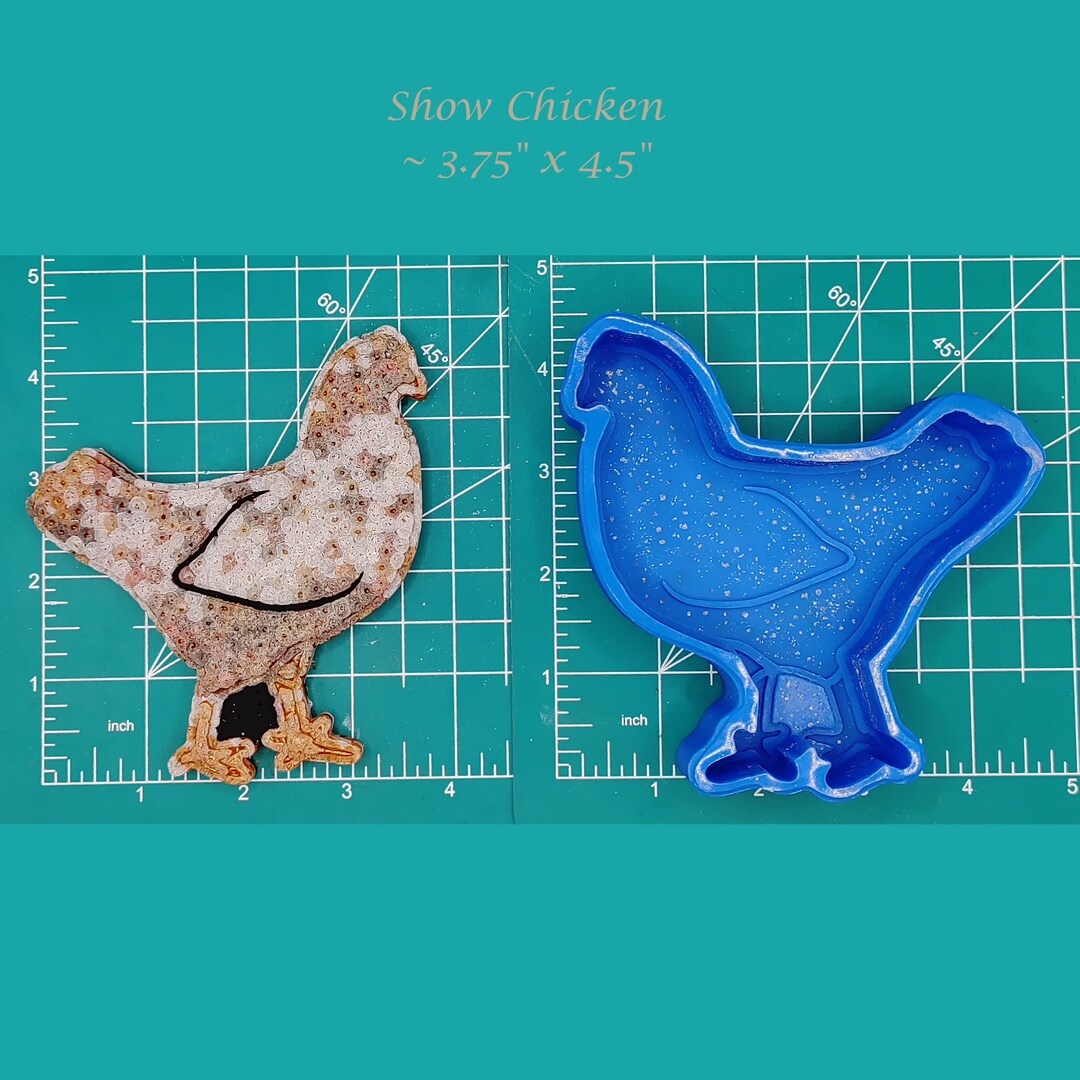 Show Chicken Silicone Freshie Mold - Silicone Mold - Freshie Mold ...