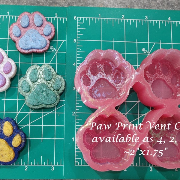 Paw Print Vent Clip Mold - Etsy