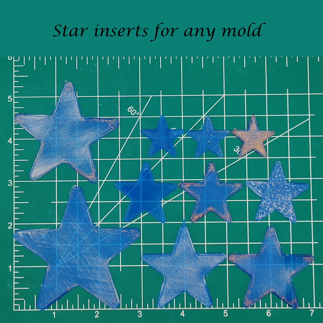Star Inserts for Any Silicone Freshie Mold - Silicone Mold - Car ...