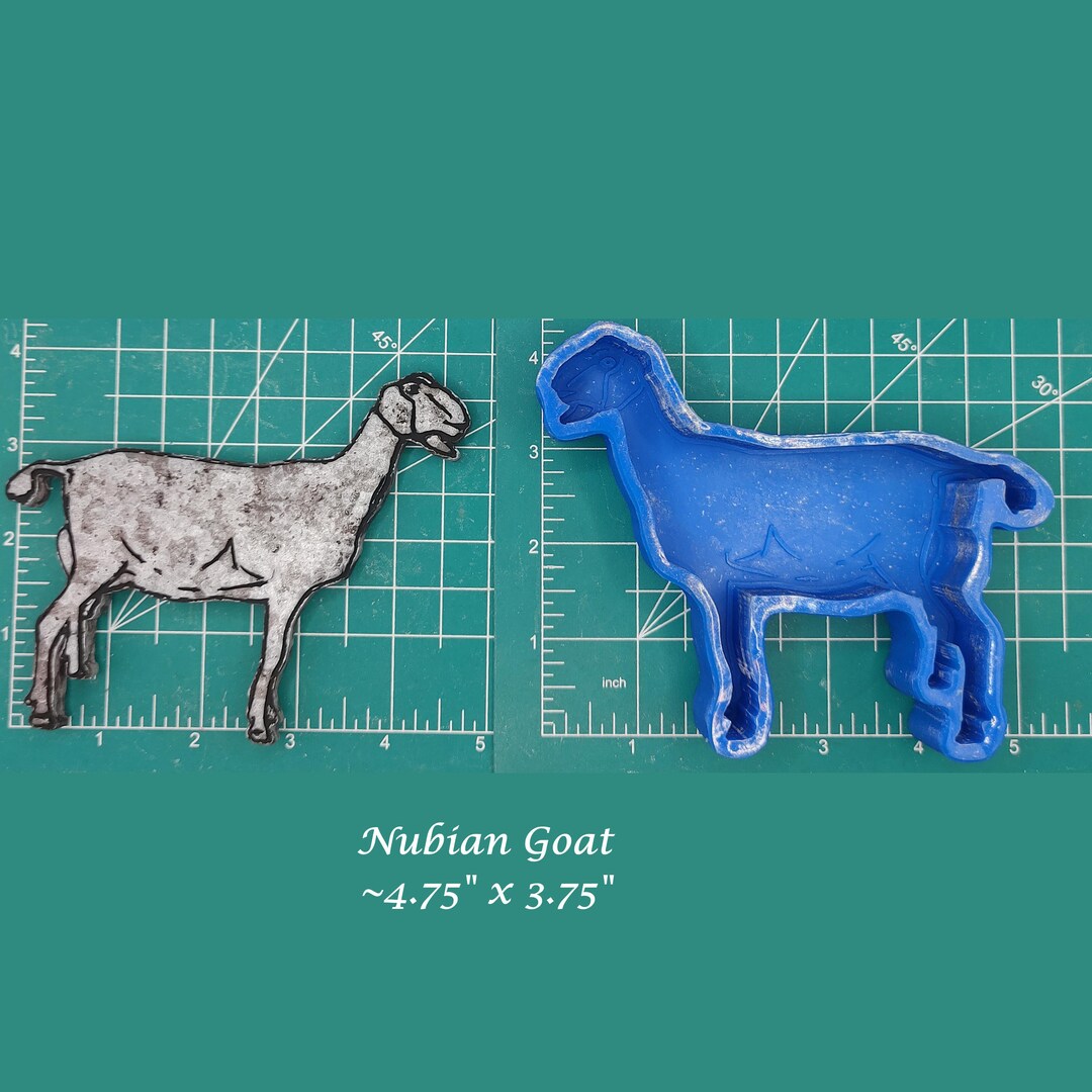 Show Goat - Nubian - Silicone Freshie Mold - Silicone Mold - Freshie ...