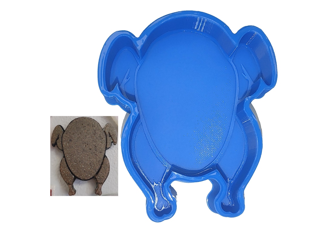 Roasted Turkey Freshie Mold - Silicone Mold - Freshie Mold - Resin Mold ...