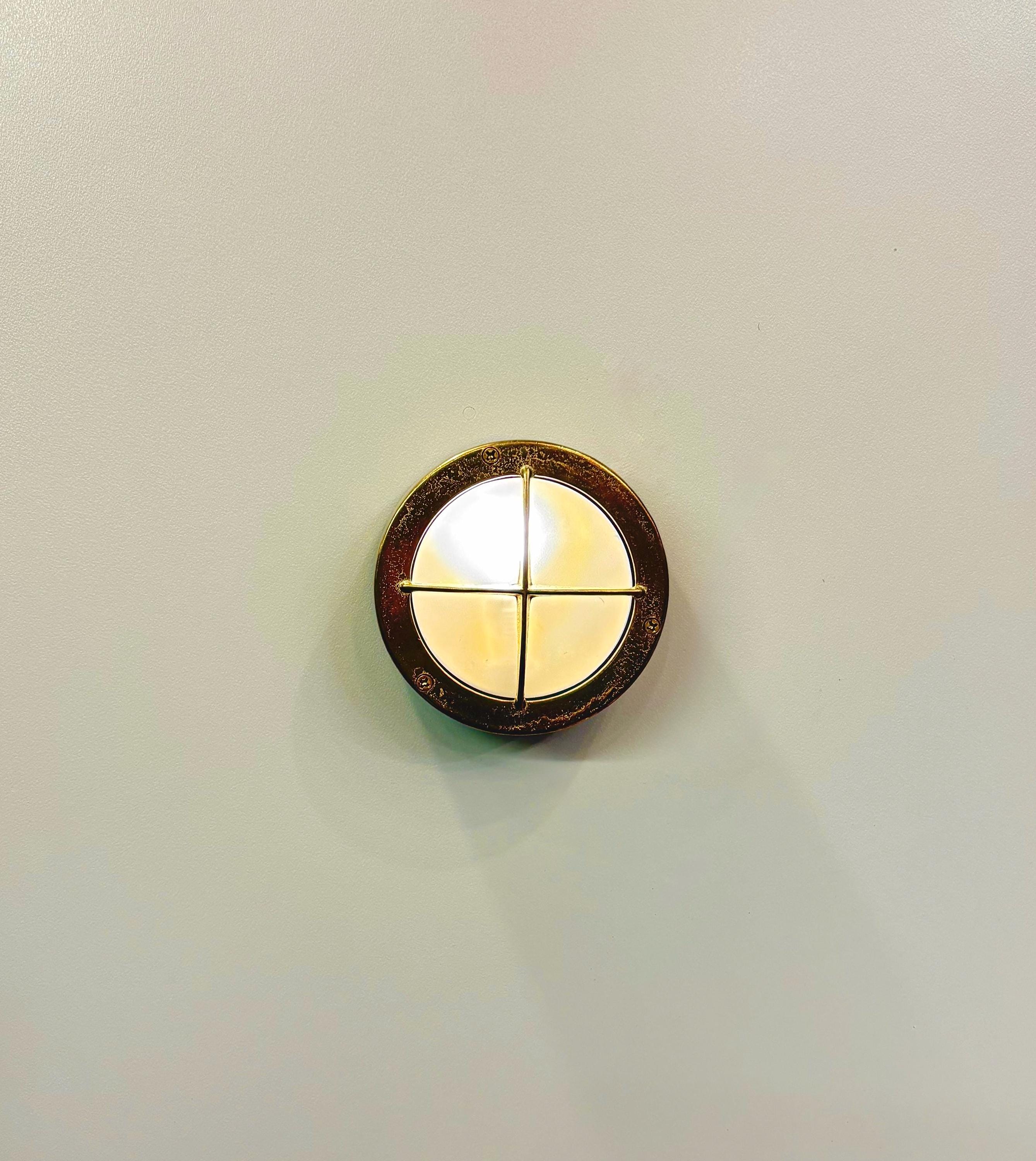 BARCINI MINI Nautical Bulkhead Wall Sconce – IP54 Outdoor Nautical ...