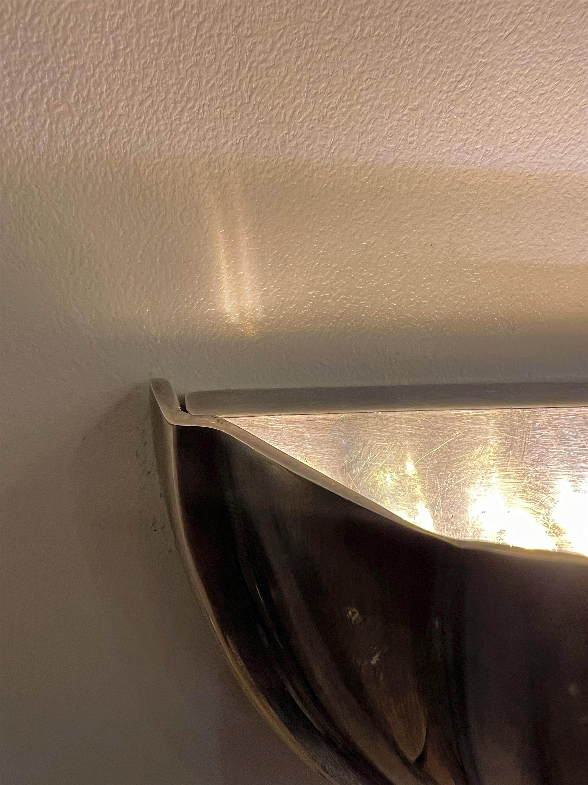 CARDIUM MINI – Handmade Shell Brass Wall Sconce, Mid Century Sculptural ...