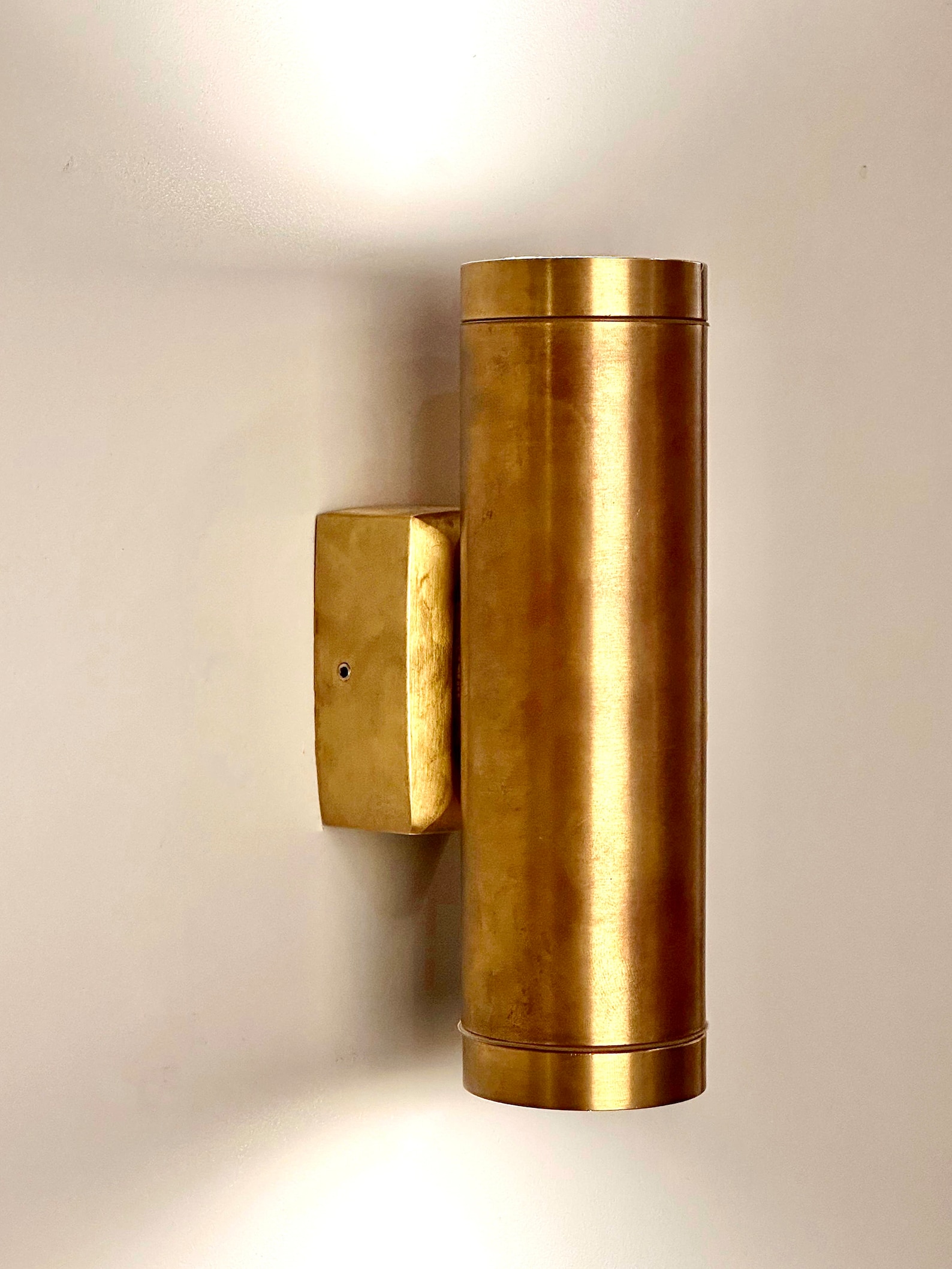 NITRA Brass up Down Outdoor Wall Light – IP64 Rated Patio Lighting - Etsy