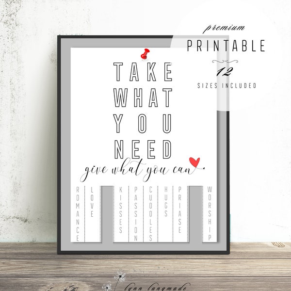 Take What You Need Printables - Etsy