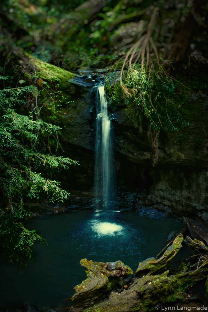 Waterfall Art Waterfall Photography 16x20 Large Green - Etsy