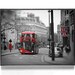 London Bus Wall Art London Bus Print 16x20, Black White Red, London Red ...