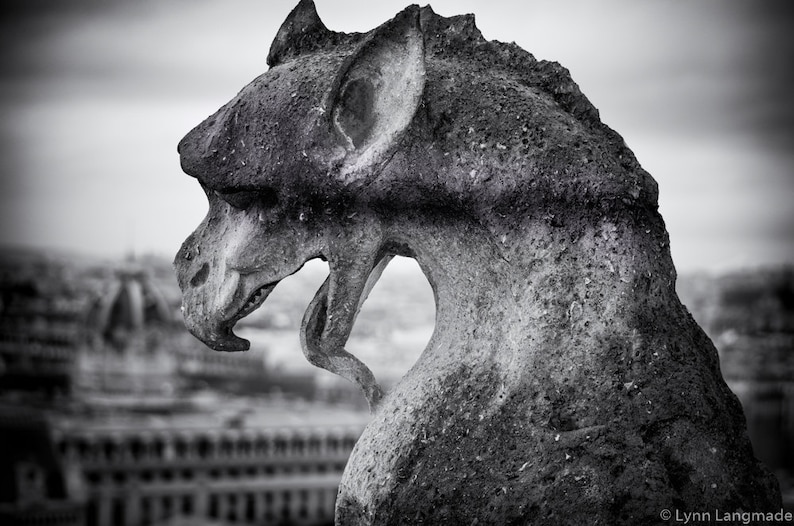 Gargoyles Print Set Set of 4 Prints of Paris Gargoyles - Etsy
