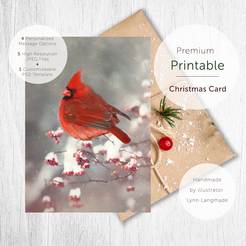 Printable Christmas Cards Personalized Christmas Card - Etsy