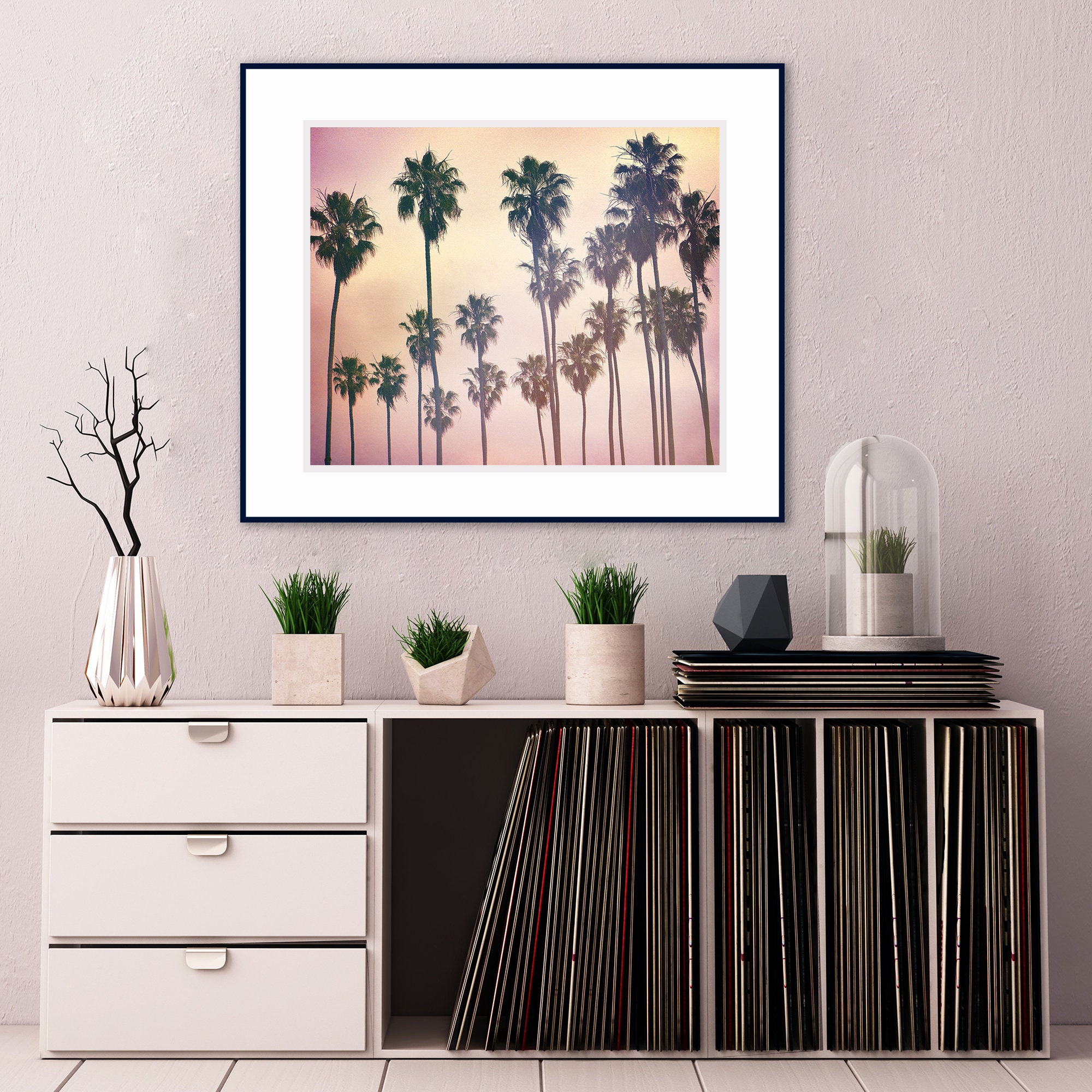 Palm Tree Print Printable Tropical Wall Art Palm Trees In | Etsy