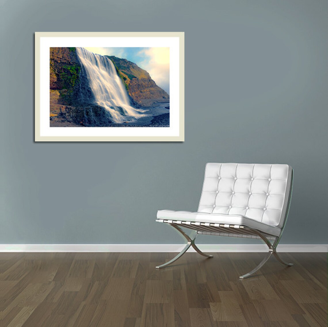 Waterfall Print Beach Waterfall Bathroom Wall Art Beach - Etsy